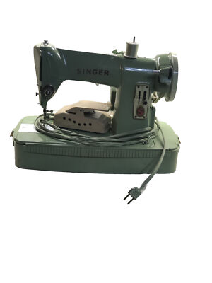 Singer Model 185J Vintage Sewing Machine W/Case/Foot Pedal/Electric ...