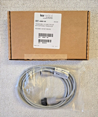 ICU Medical 42661-05 Transpac IV 15 ft Reusable Pressure Transducer ...