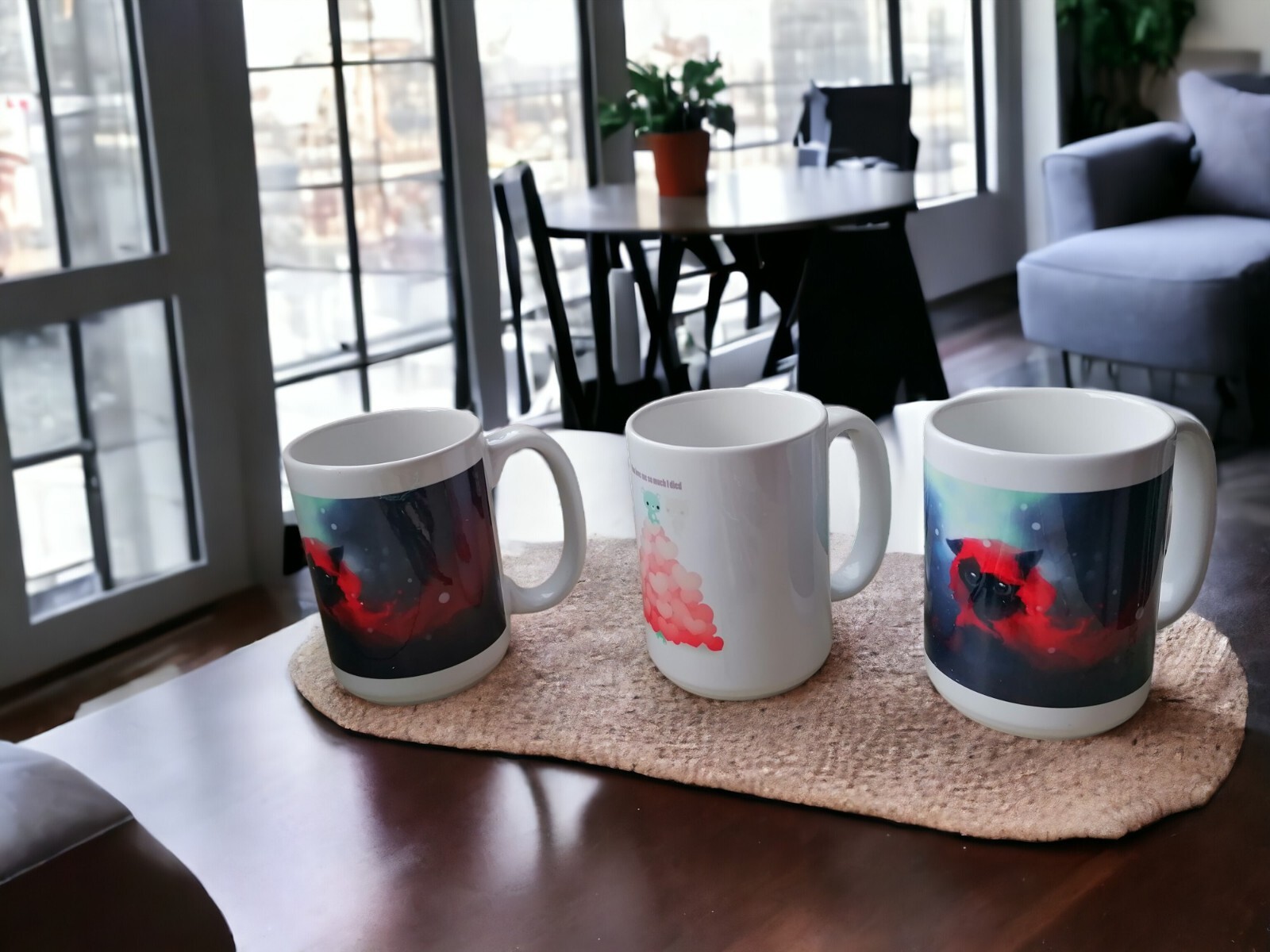 3 Manga Mug -Anime character, manga gift, christmas gift, Anime art ...