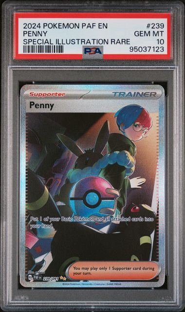 PSA 10 Penny 239/091 Paldean Fates Special Illustration Supporter ...