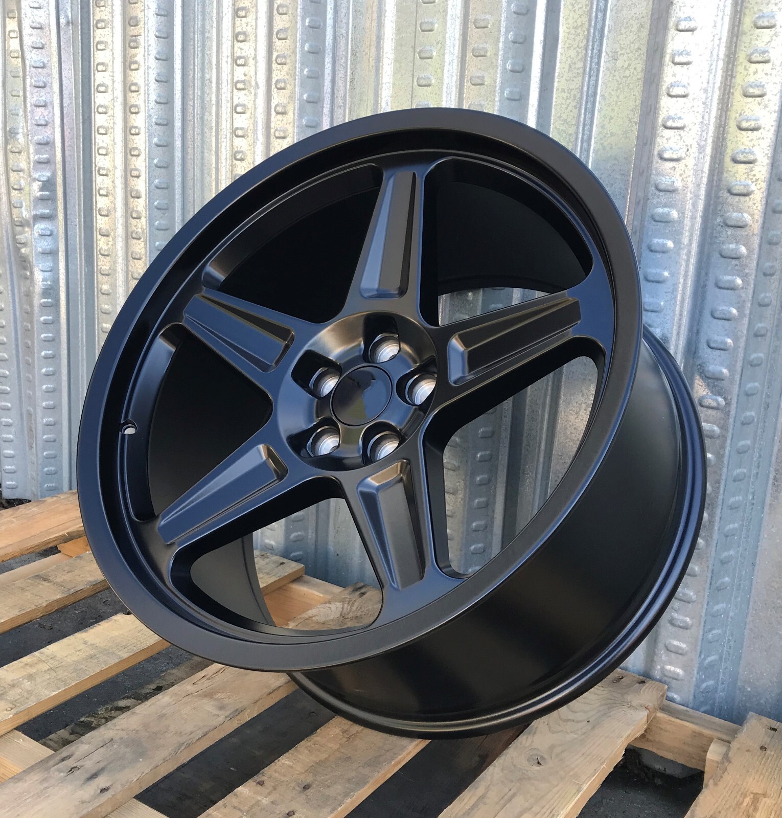1PC 20x9.5 5X115 Dodge Demon Rim SATIN BLACK Fits Challenger Charger ...