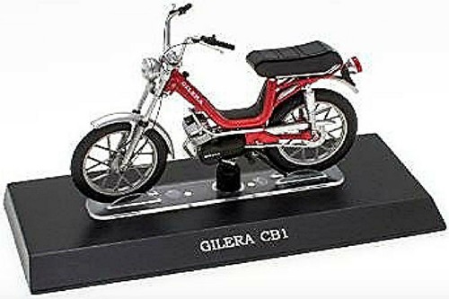 Gilera CB1 50 cc 1977-89 Moped Mofa Kleinkraftrad red rot 1:18 Atlas ...