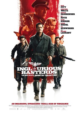 Free Same Day Shipping INGLORIOUS BASTERDS Cast Version Borderless ...