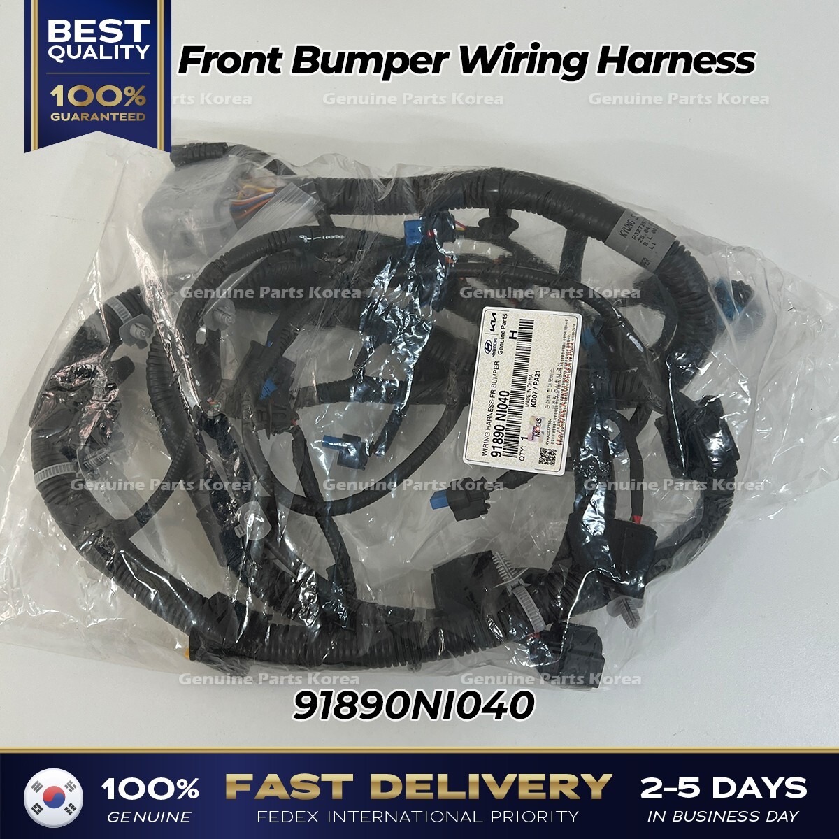 ⭐Genuine⭐ Front Bumper Wiring Harness 91890NI040 for Hyundai Ioniq 5 N ...
