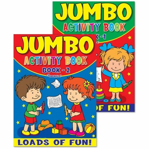 Jumbo Activity Book - A4 Large Fun Kids Childrens Colouring Journeys ...