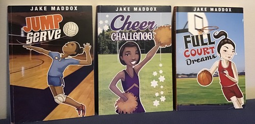 3 JAKE MADDOX Children's SPORTS Chapter Books Volleyball,Cheer ...