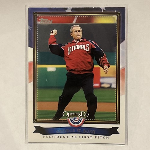2011 Topps Opening Day Presidential First Pitch George W. Bush #PFP7 ...