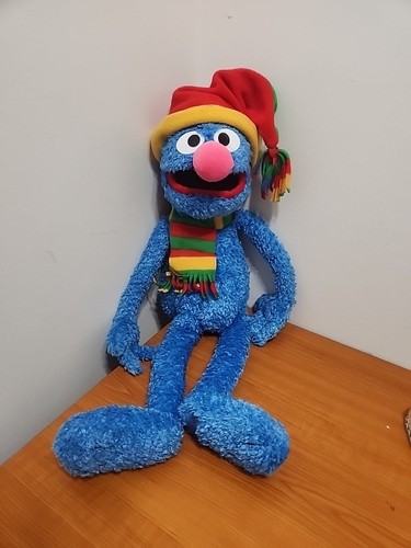 Macy's Sesame Street Its Grover Time 2004 Holiday Plush Stuffed Toy 24 ...