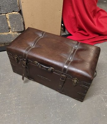 Leather storage chest - CS C82 | eBay UK