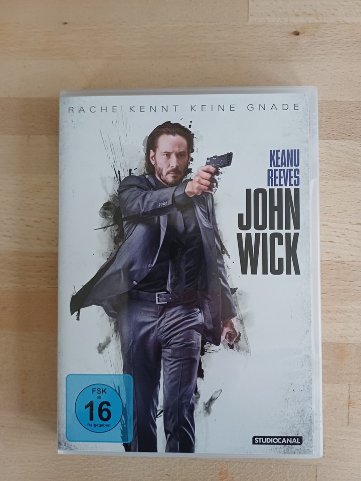 John Wick DVD Keanu Reeves Actionfilm Kampfkunst FSK 16 Studiocanal ...