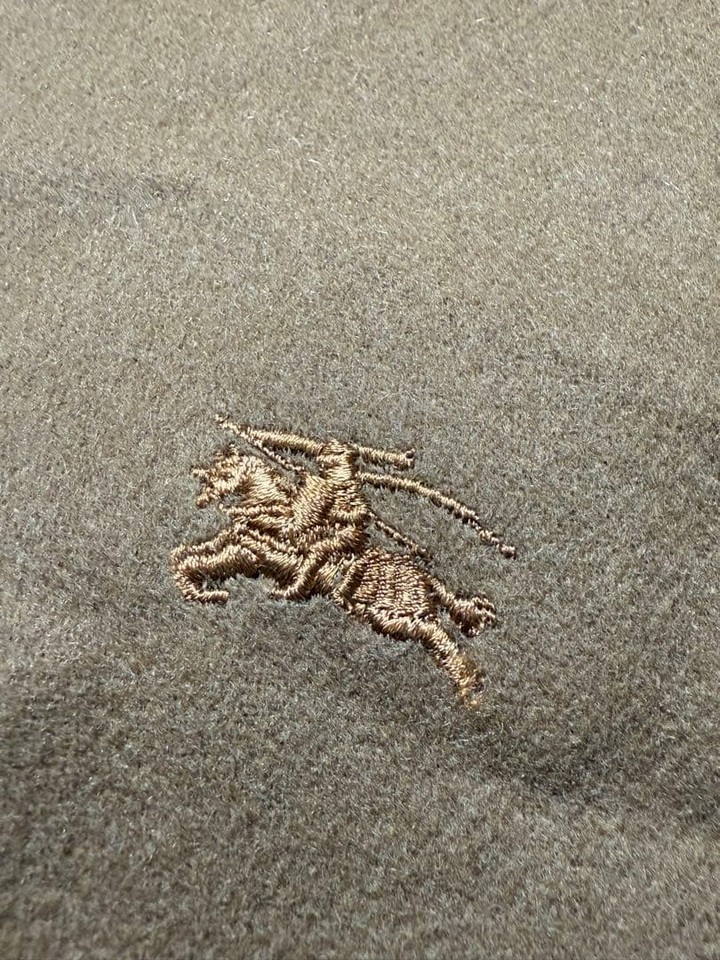 Burberry Reversible Paisley Silk Cashmere Wool Scarf Stole 28x152cm ...