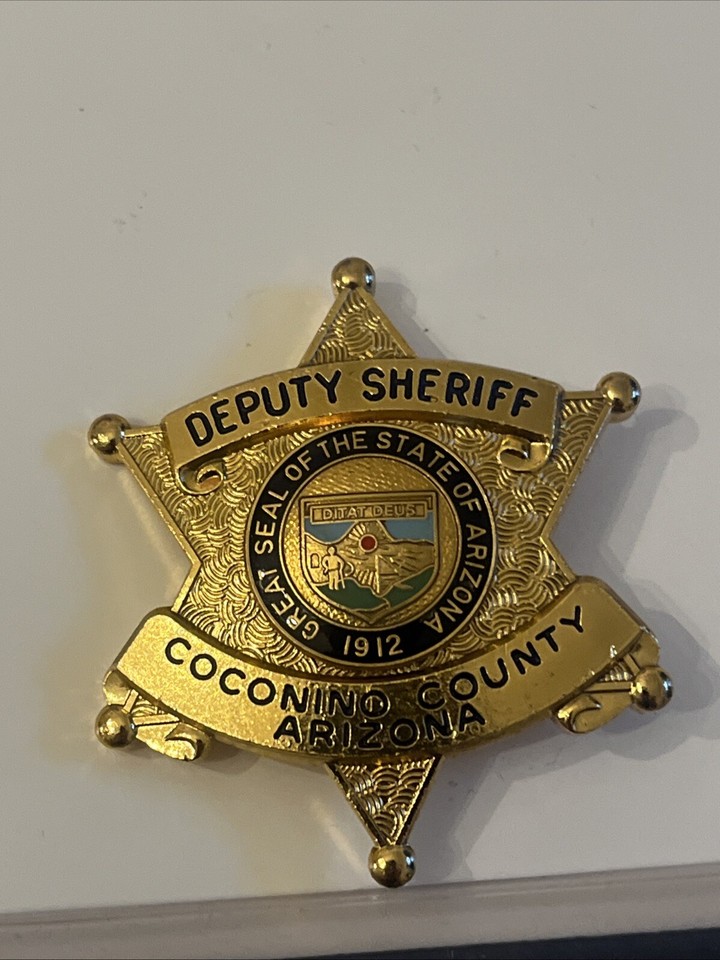 Gode Police Badge Replica Arizona Coconino County Deputy Goldina 90’s ...