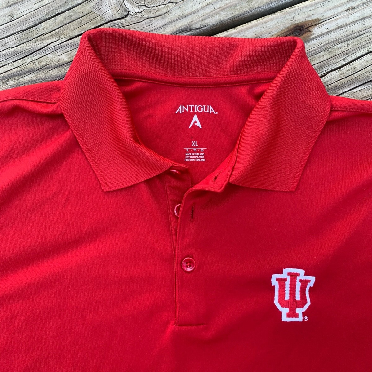 Indiana Hoosier Polo Shirts Indiana Hoosiers Women's Antigua White