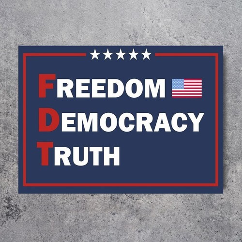 Freedom Democracy Truth Car Magnet | Anti Trump Bumper Sticker | eBay