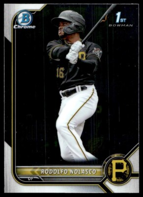 2022 Bowman Chrome Prospects Rodolfo Nolasco G77 Pittsburgh Pirates #BP ...