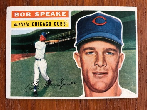 1956 Topps Baseball Card #66 Bob Speake Chicago Cubs Rookie WB EX+ | eBay