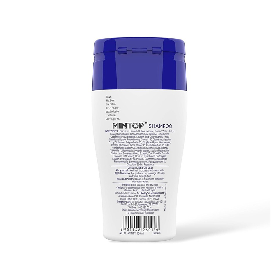 Hair Fall Control Shampoo Dr.Reddy's Mintop Shampoo 100 ml | eBay
