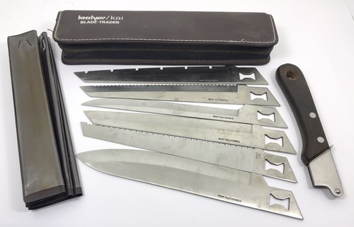 Kershaw Kai Trader Knife 6 Interchangeable Blades & Handle + Case Japan ...