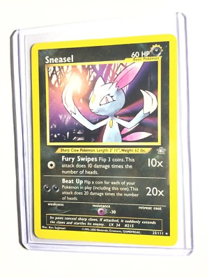 SNEASEL - Neo Genesis Set - 25/111 - Rare - Pokemon Card - Unlimited ...