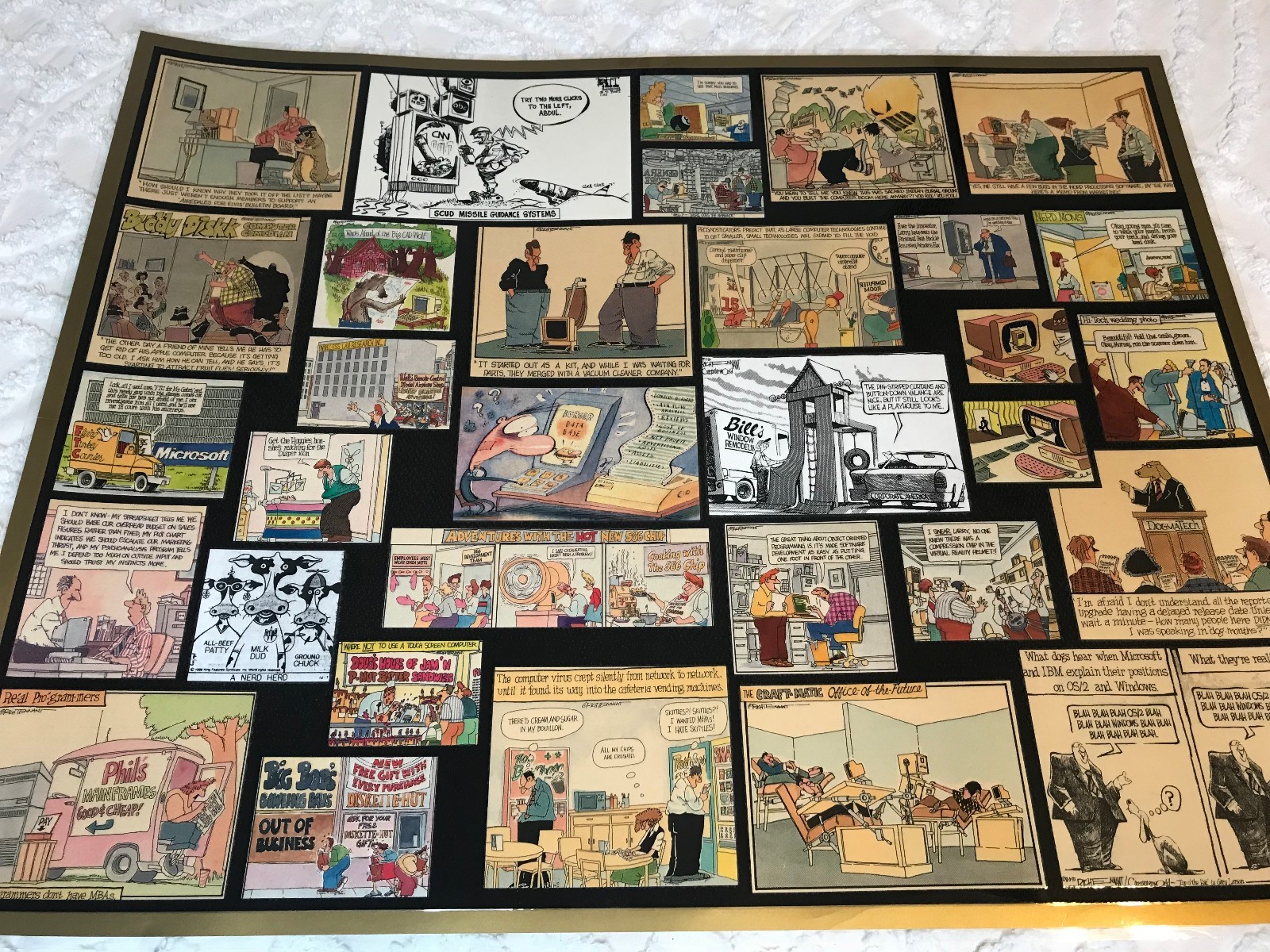 Programmers Cartoon Computer Poster Rich Tennant Real Newspaper VTG ...