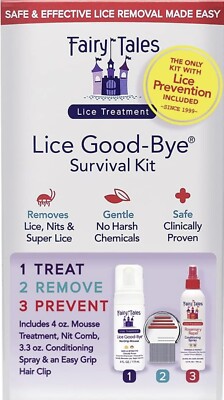 Lice Treatment Kit, Treatment Mousse, Conditioning Spray, Comb and Clip ...