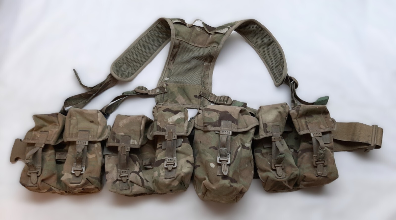 Airborne Army Webbing MTP British Assault Camo Belt Yoke & Assorted ...