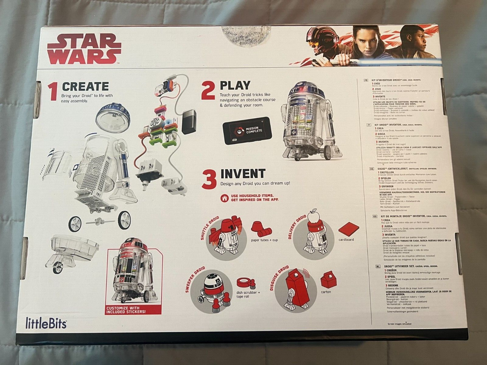 Star Wars Little Bits Droid Inventor Kit R2-D2 Build Robot Construction ...