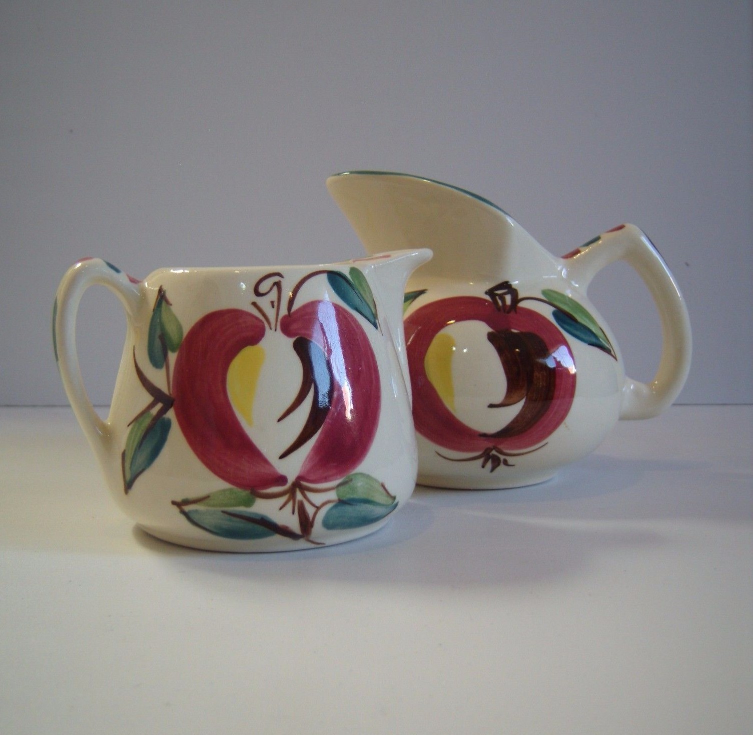 Purinton Pottery Apple Pattern w/ Kent Jug/Pitcher and Creamer | eBay