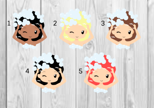 Wash Hair Girl Planner Stickers- Perfect For Any Planner- Erin Condren ...