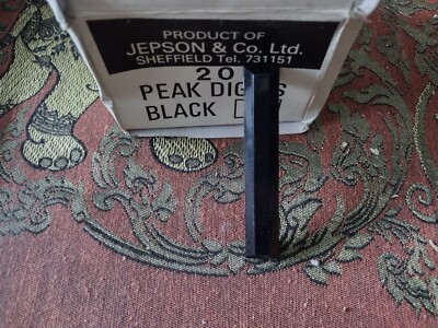 NUMBER PLATE LETTER I - BLACK BEVEL RAISED PLASTIC GENUINE JEPSON ...