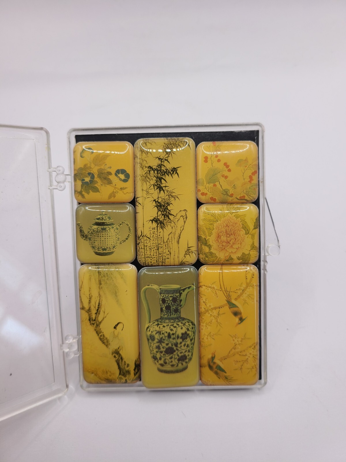 Chinese magnets set. Designs from ancient Chinese paintings. Set of 8 ...