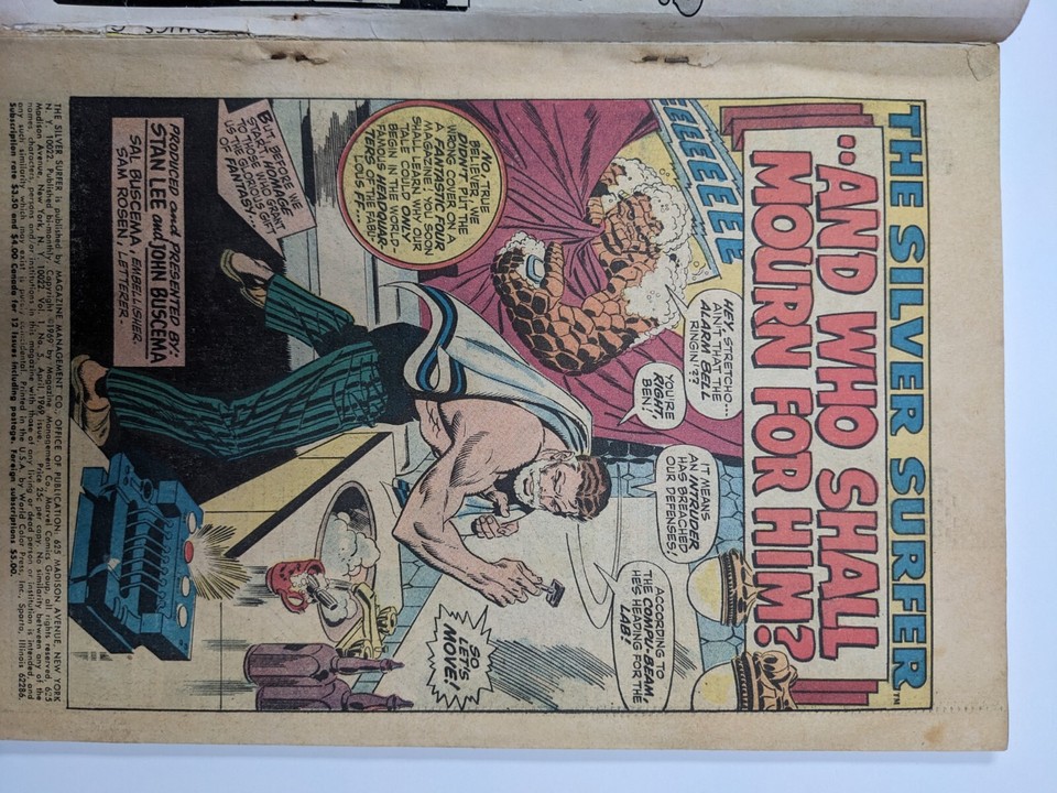 Silver Surfer #5 John Buscema 1st Al Harper Marvel 1968 | eBay