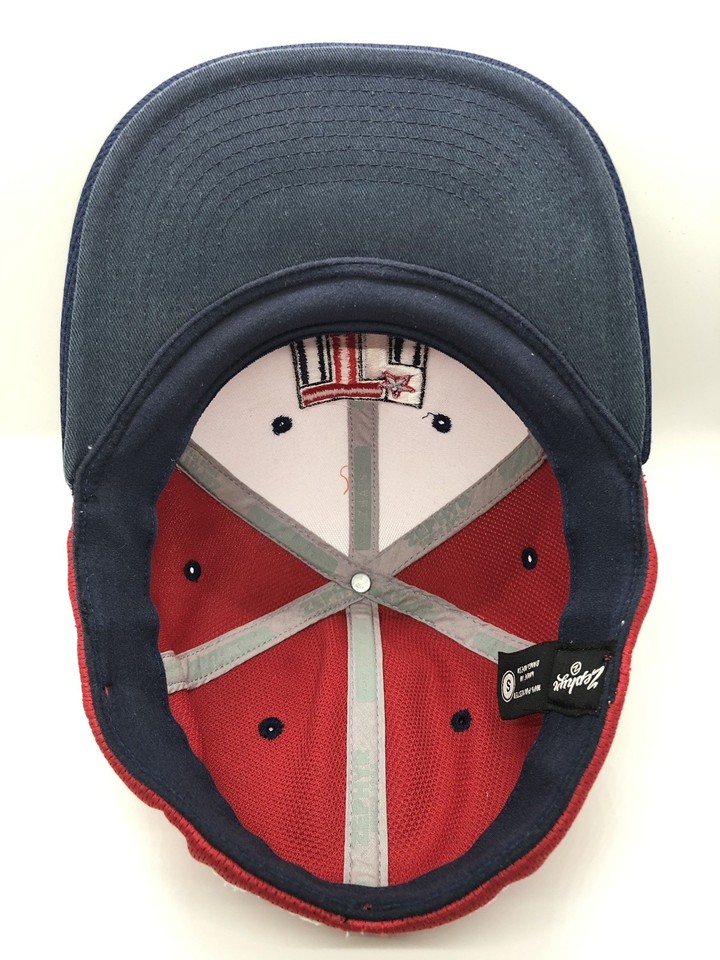 Texas Pro United Baseball Academy Cap Hat Men Small Zephyr Red Blue ...