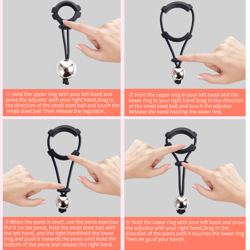 Extender Male Penis Enlarger Stretcher Strap Ball Hanger Ball-Weight w ...