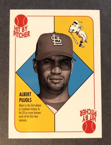 2002 Topps Play Ball Hit by Pitcher Card Albert Pujols - Cardinals | eBay