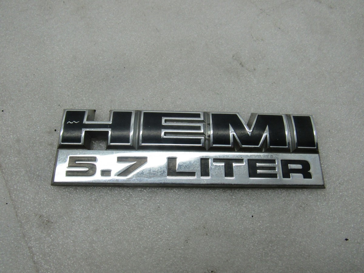 Logotipo De Dodge Hemi 2009 2019 DODGE RAM 5.7 LITER HEMI REAR SIDE