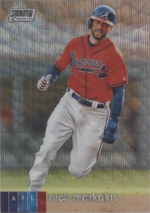 2020 Topps Stadium Club Chrome - Nick Markakis #121 Wave Refractor for ...