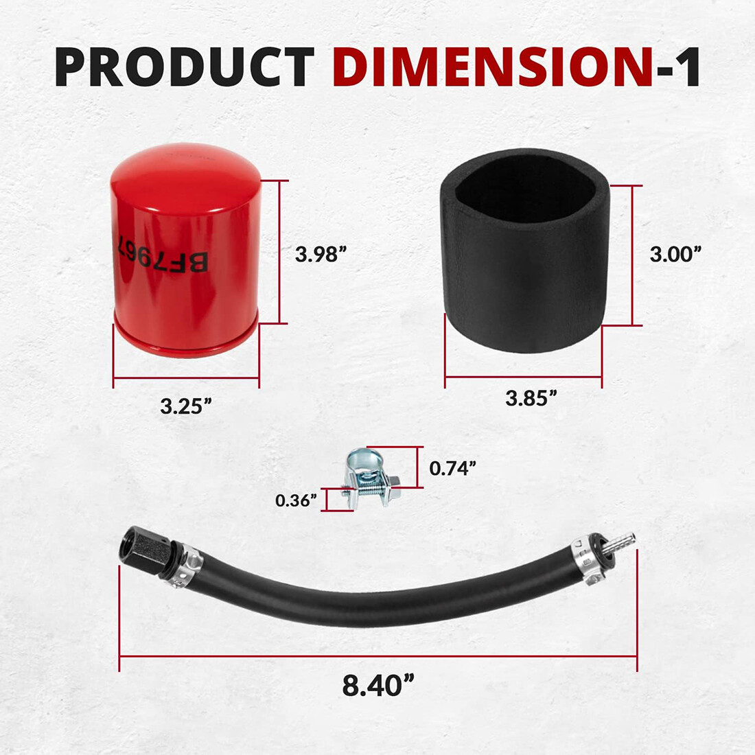 Fuel Filter Conversion Kit For 2011-2024 Ford 6.7L Powerstroke Diesel ...