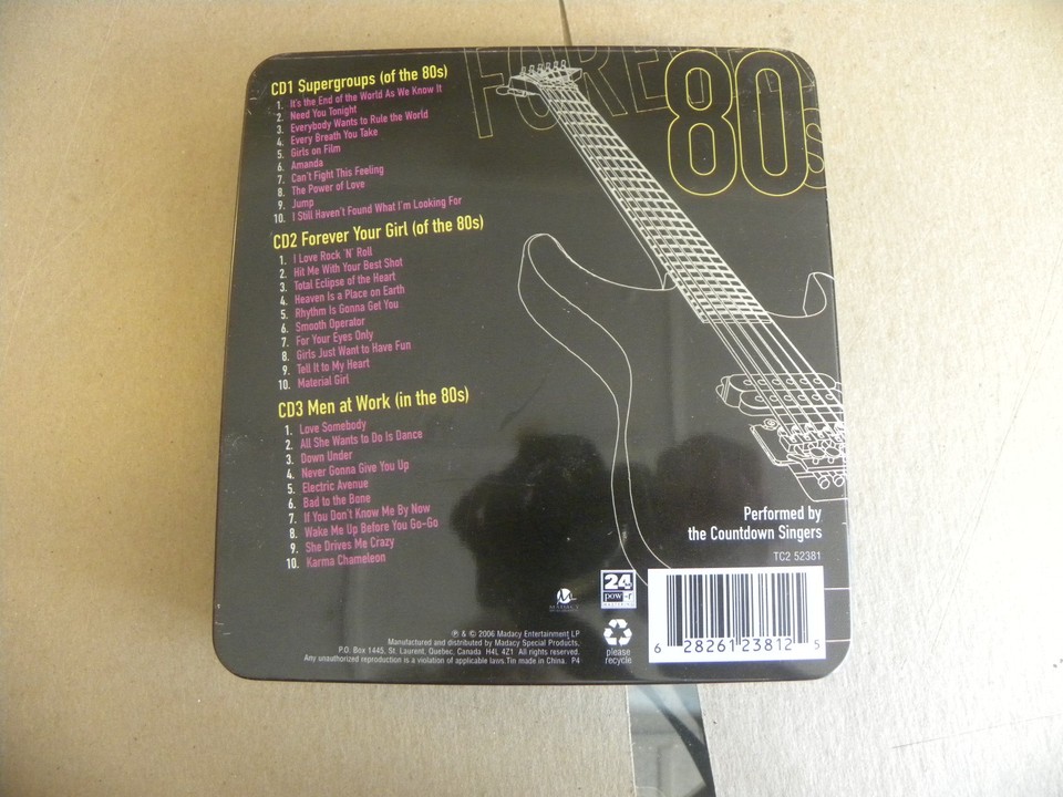 Madacy 2006 FOREVER 80s 3 disc CD Set Steel Box Downtown Singers NM | eBay