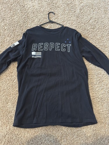 Howitzer Patriot Men’s Long Long Sleeve Shirt Size Large Thin Blue Line ...