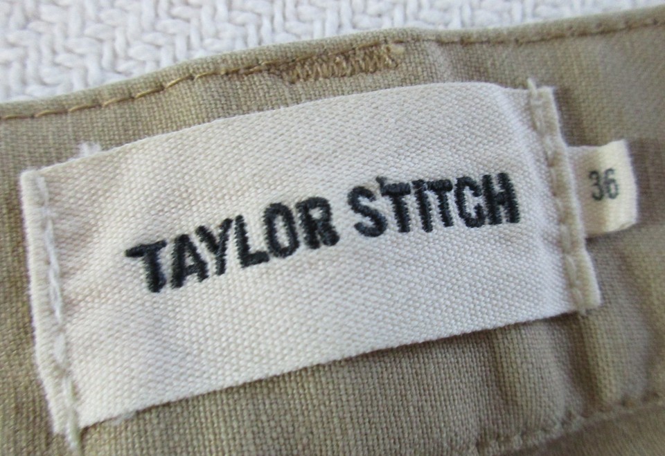 Taylor Stitch Pants Huckberry Men's 36 x 32 Button Fly Straight Leg ...