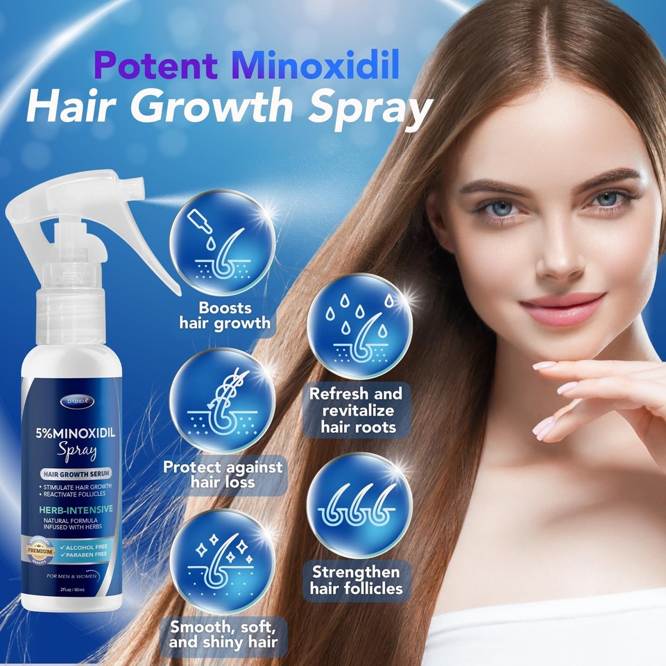 5% Minoxidil for Men, Minoxidil Spray, Minoxidil for Women Hair Growth ...