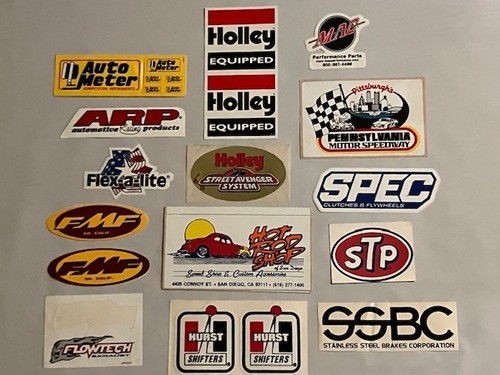Auto Racing Decal Sticker Holley HOT ROD PPMS Hurst SPEC SSBC CHOICE ...