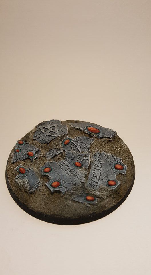 80mm Round RESIN BASE TERRAIN SCENERY ELDAR RUINS | eBay