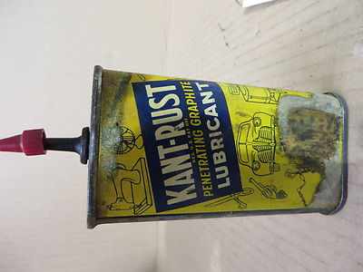 BOYLE MIDWAY KANT RUST GRAPHITE LUBE NOVELTY PIECE TIN CAN " KANT RUST ...