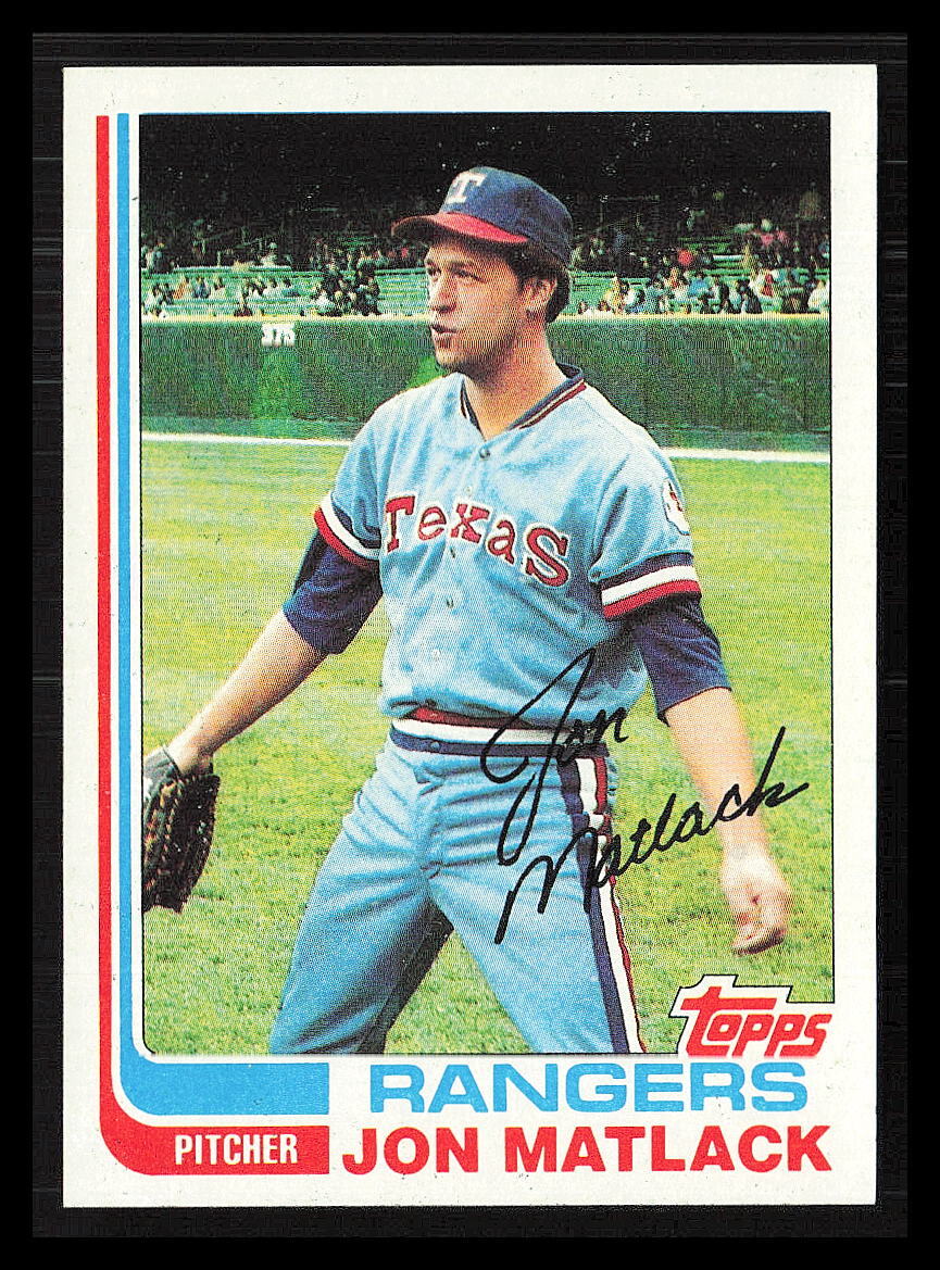 Jon Matlack 1982 Topps #239 Texas Rangers | eBay