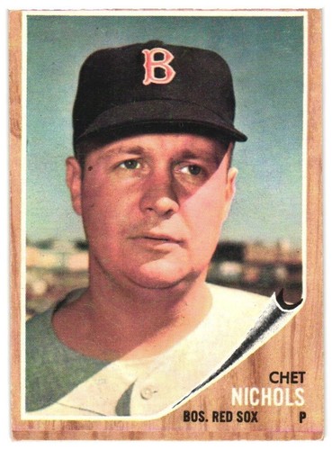 1962 Topps Baseball #403 Chet Nichols Boston Red Sox - Ex | eBay
