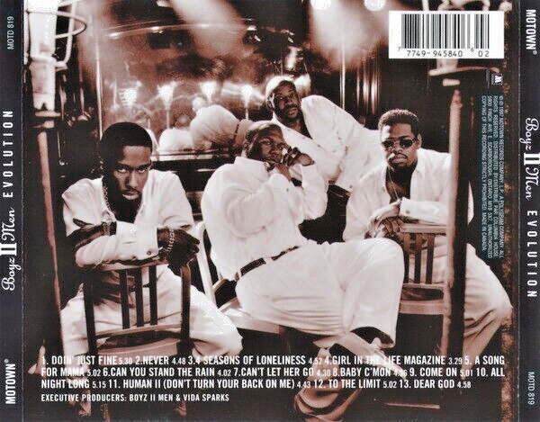 Boyz II Men – Evolution Audio CD (1997) 20831224727| eBay