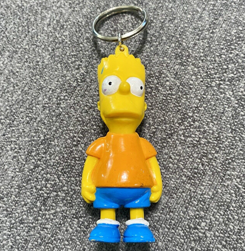 Bart Simpson Keychain 1990s Vintage The Simpsons Orange Shirt Matt ...