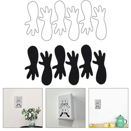 5Pack Electrical Outlet Stickers Prank Fake Joke Funny Custom New ...